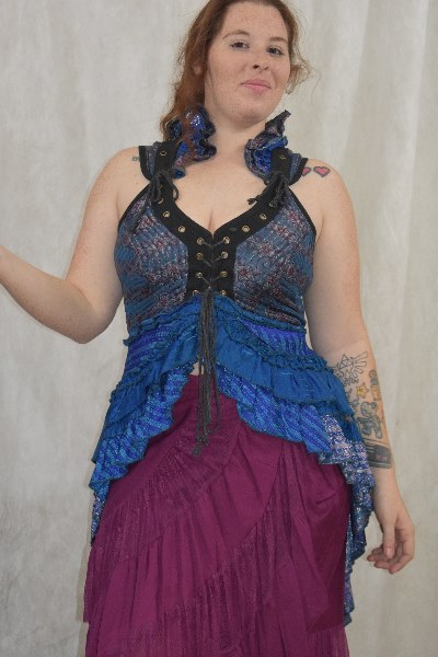 Tail Vest Brocade Overbust | 100% Brand New High Quality