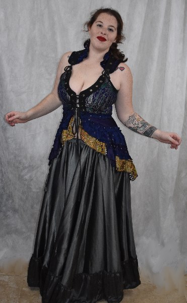 Tail Vest Brocade Overbust | 100% Brand New High Quality