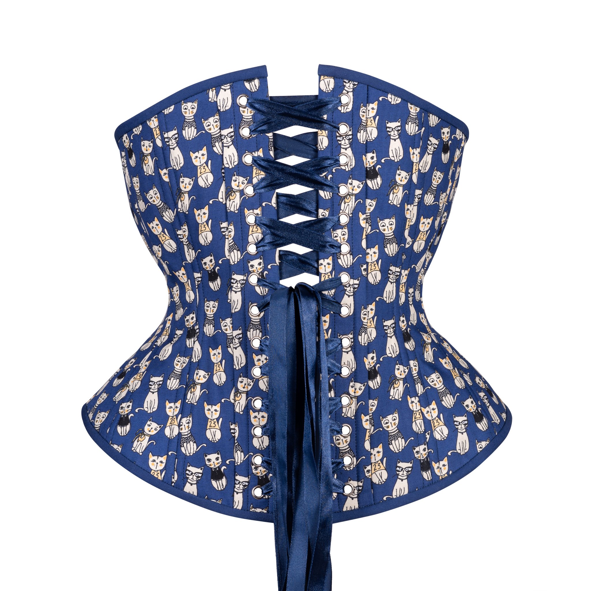 Cat's Meow Navy Cotton Corset | 100% Brand New High Quality