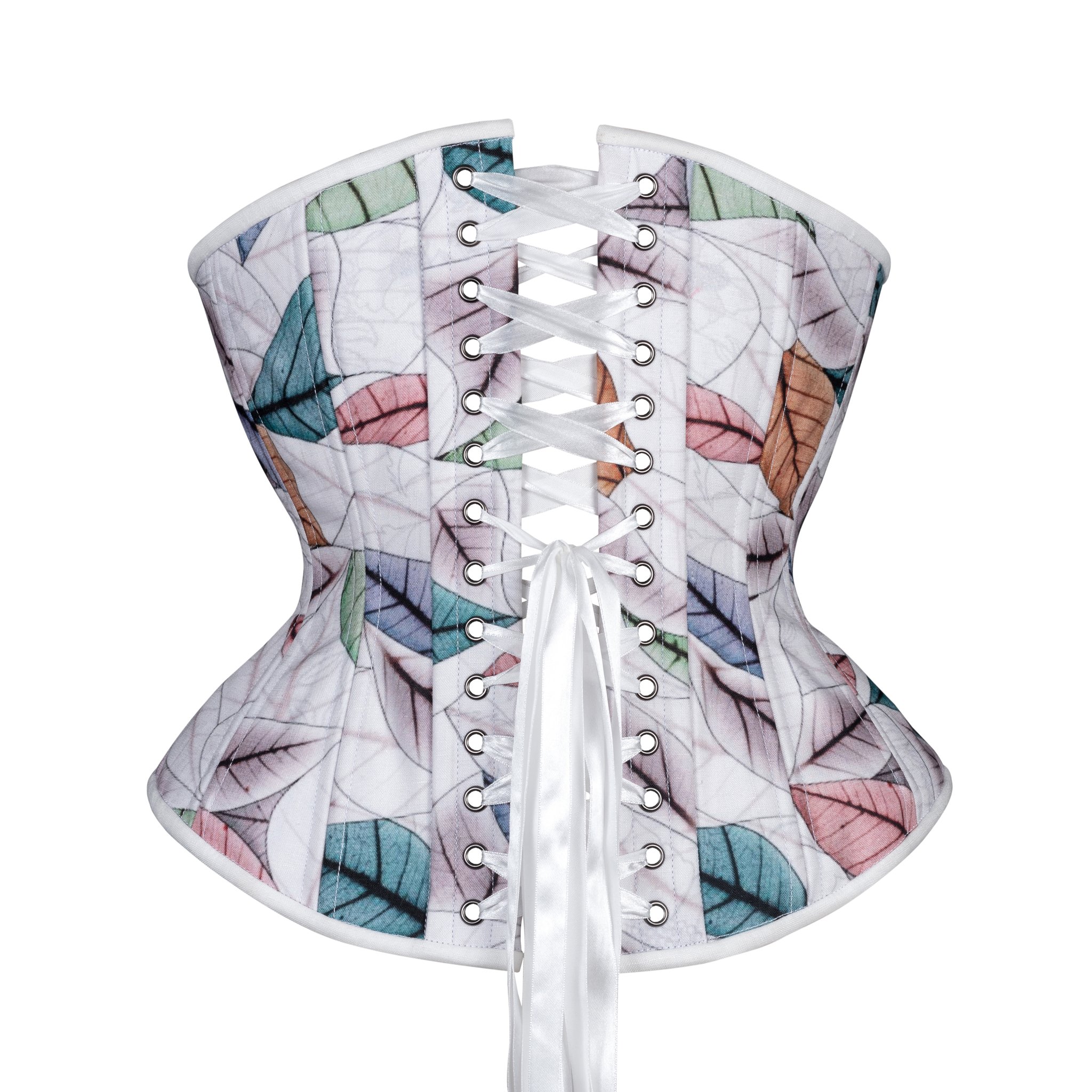 Leafy Linen Underbust Corset | 100% New High Quality