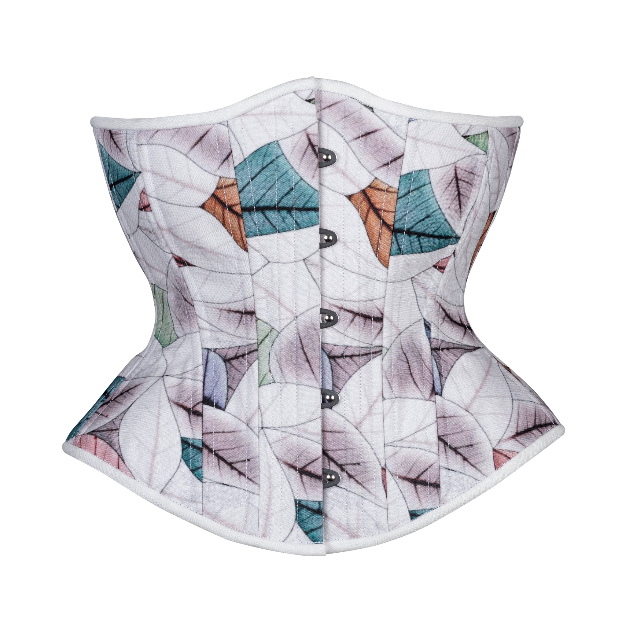 Leafy Linen Underbust Corset | 100% New High Quality