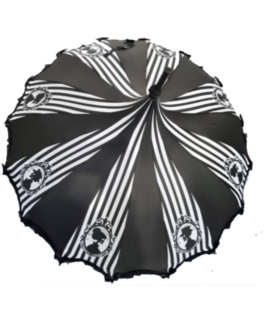Skeleton Cameo Black & White Parasol / Umbrella | 100% Brand New High ...