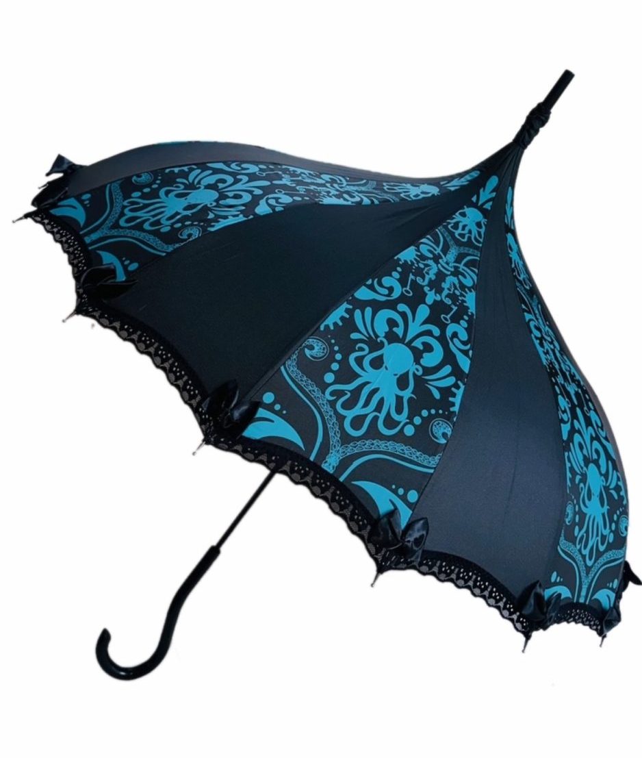 Teal Steampunk Sea Parasol - Oh Jessa